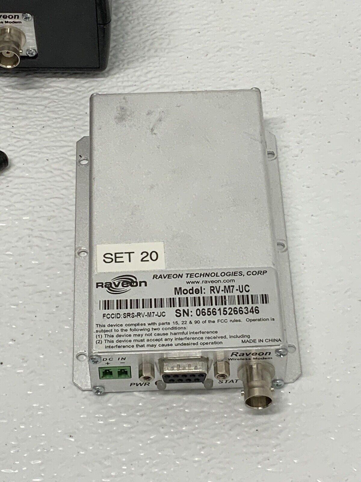 Raveon RV-M7-UC Synced Data Radio Wireless Modem UHF 1/2.5 Watt Antenna ...