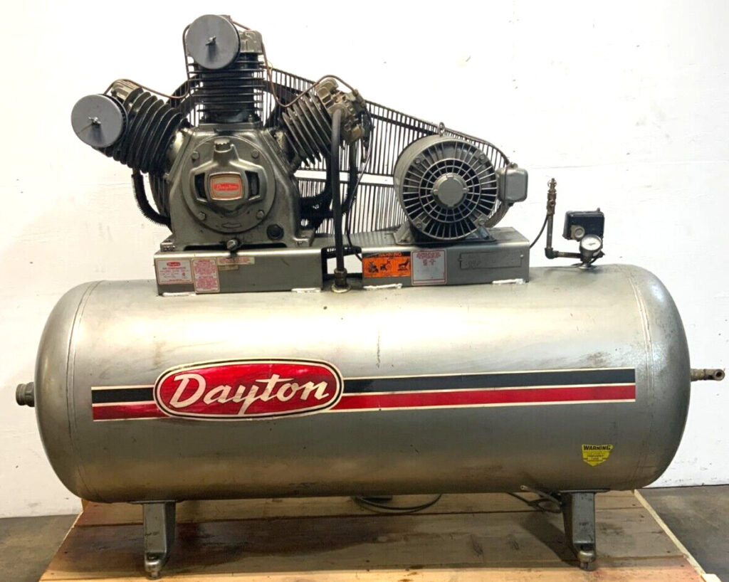 Dayton Doerr 3Z968A 2 Stage Reciprocating Piston Type Air Compressor ...