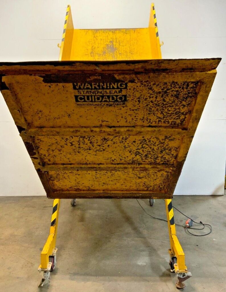 McCall Handling Company Hydraulic Bin Tote Gaylord Hopper Dumper Tipper ...