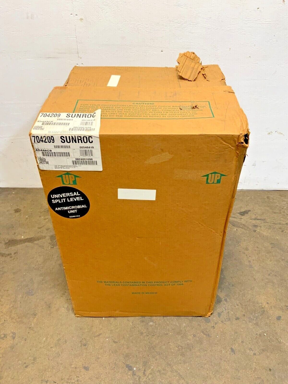 Sunroc ADA8ACB Split Level Antimicrobial Drinking Water Cooler Fountain ...