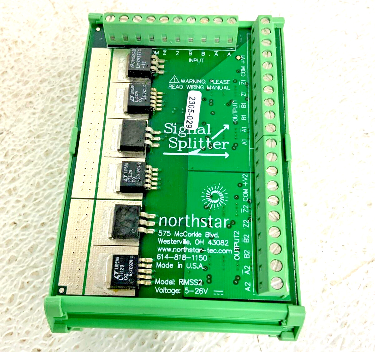 Northstar RIMSS2 757-2003-01 Tach Signal Splitter Encoder Processor 5 ...